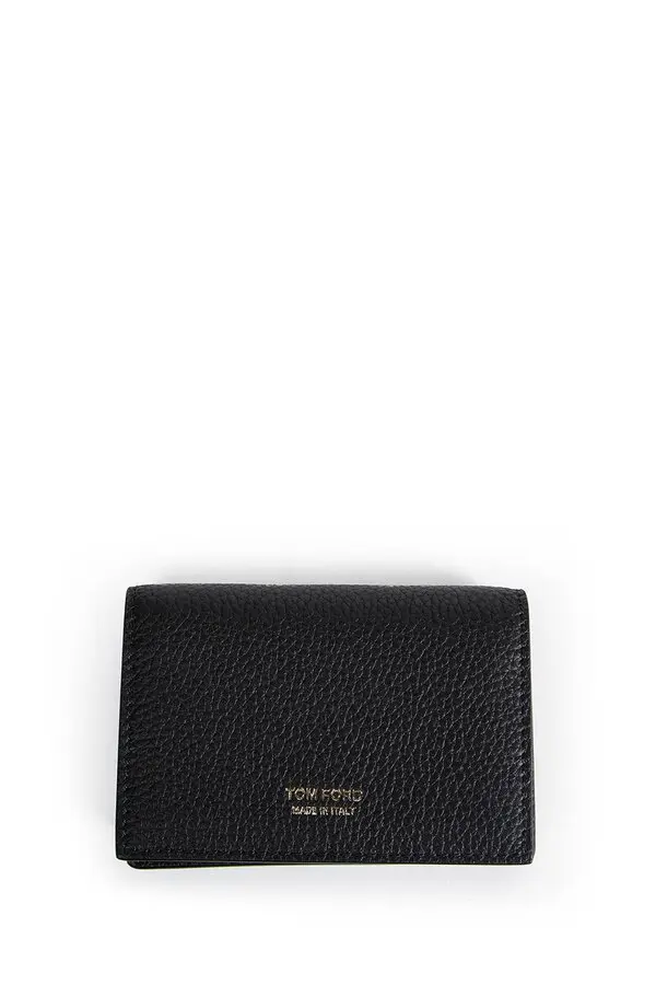 TOM FORD Grained Leather Card Holder - Black
