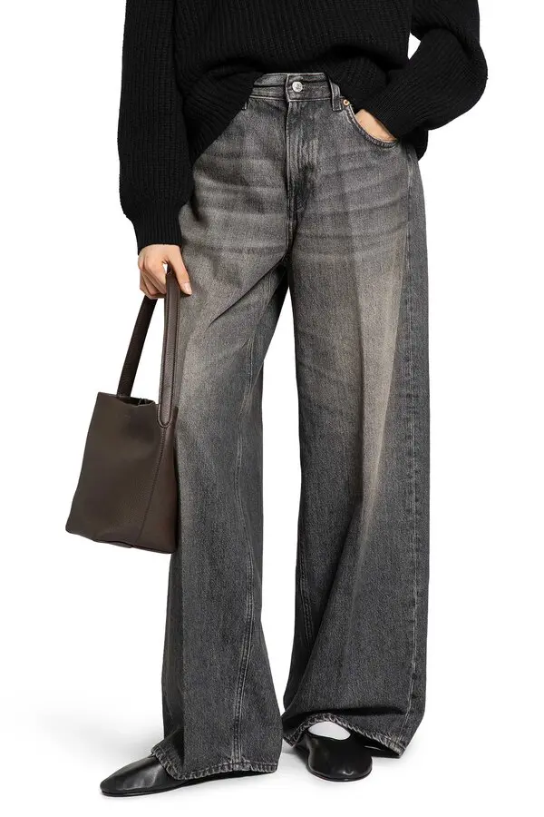 6397 Roomy Jeans In Rust Greywashed Denim - Grey