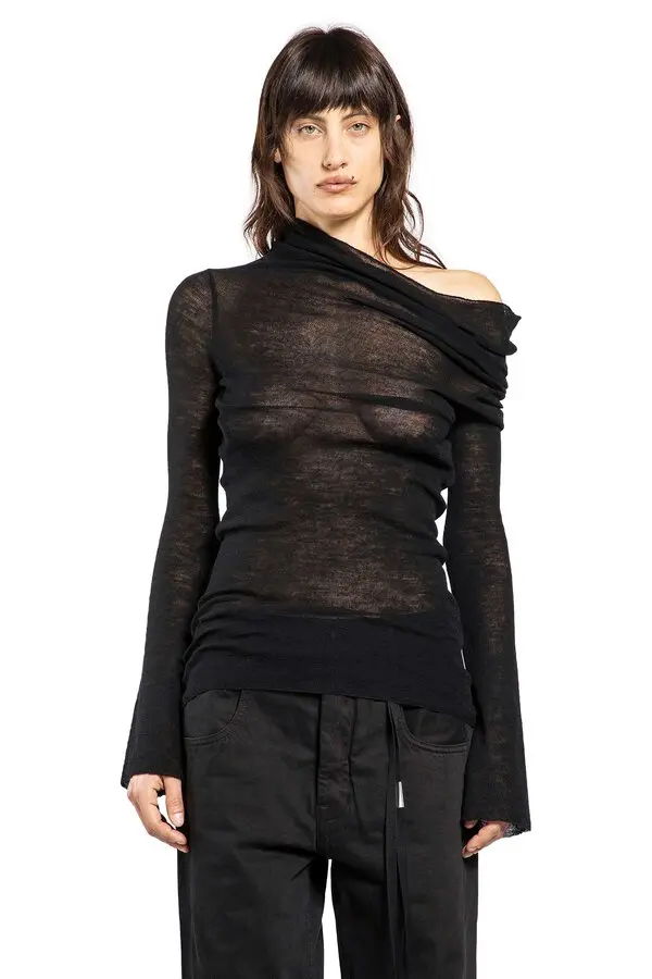 ANN DEMEULEMEESTER Tizziana Drop Shoulder Knit Top