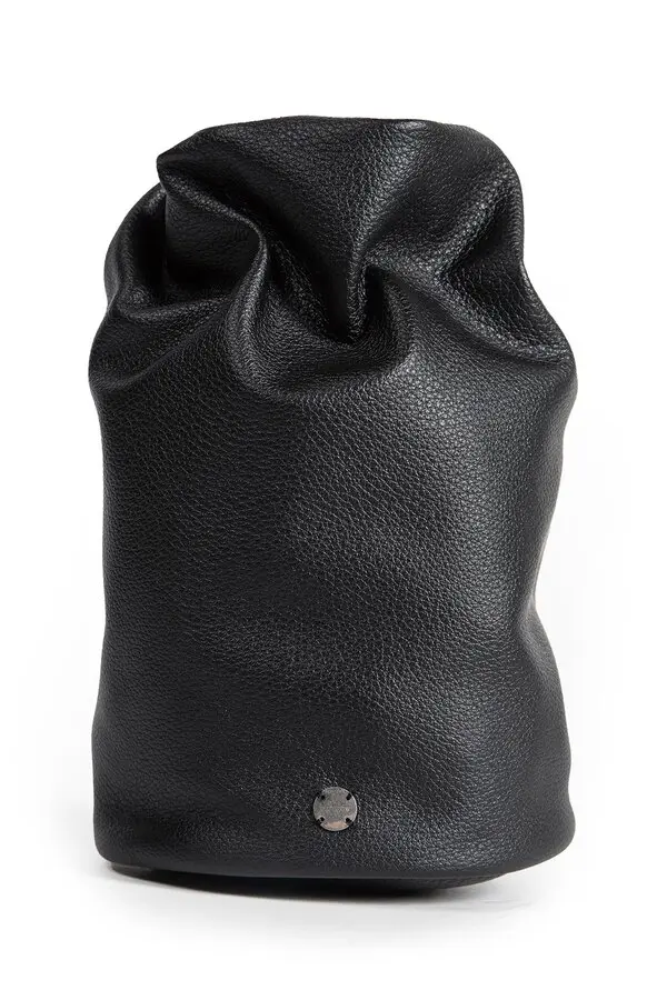 THE ROW Sporty Pouch In Leather - Black