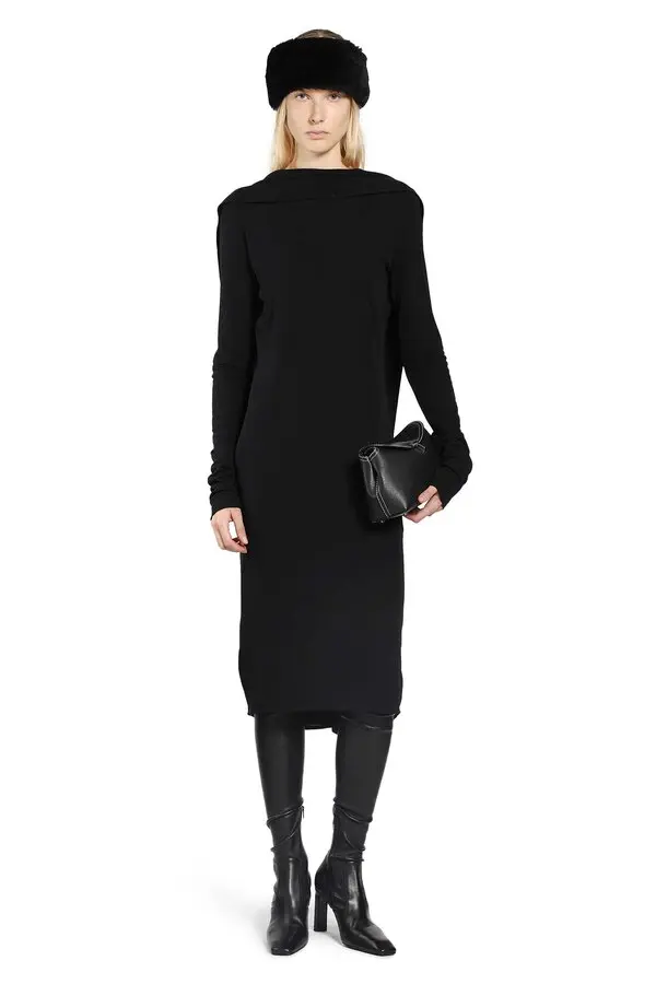 TOTEME Viscose Cape Effect Midi Dress