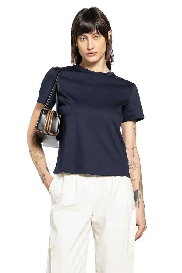 Max Mara Essential Cotton Jersey T-shirt - Blue