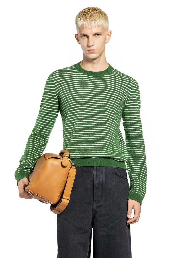Loewe Alpaca Wool Striped Crewneck Sweater