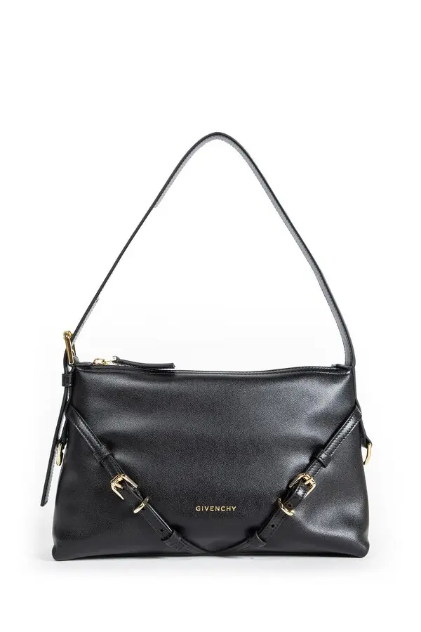 Givenchy Voyou Mini Calf Leather Shoulder Bag - Black