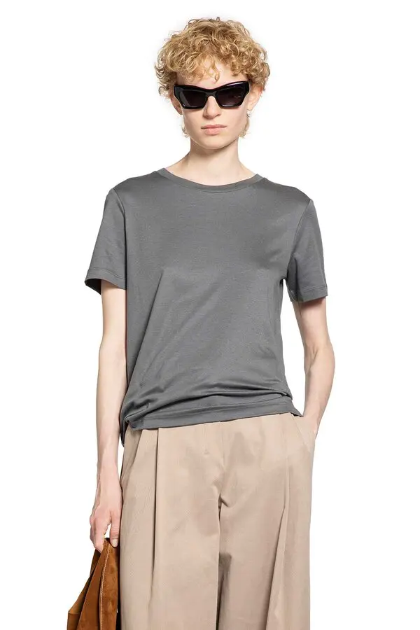 Max Mara Short Sleeve Cotton Modal Shirt