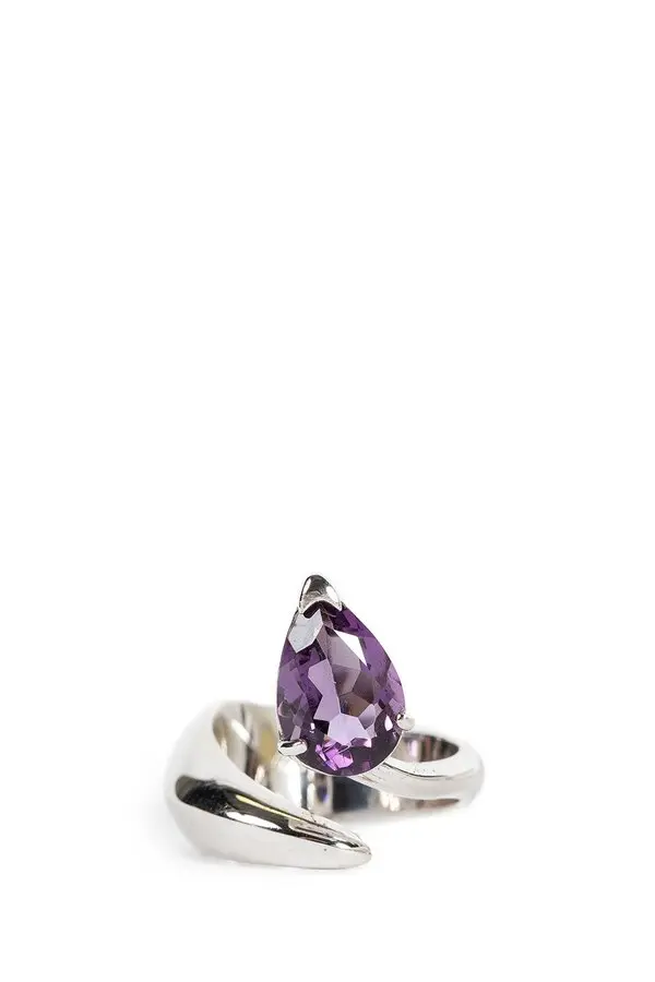 ALAN CROCETTI Alien Ring With Amethyst - Silver