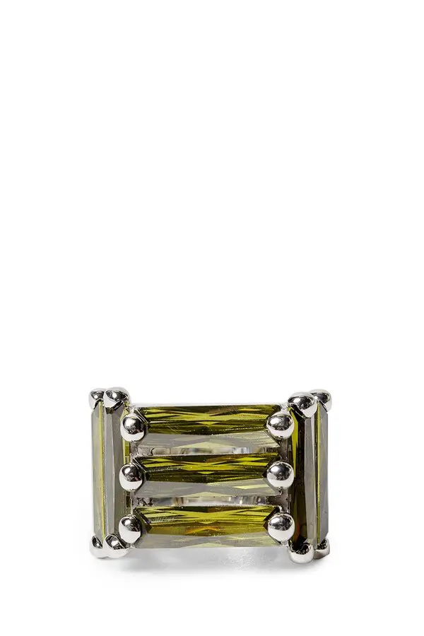 ALAN CROCETTI Crystallised Armour Ring - Silver