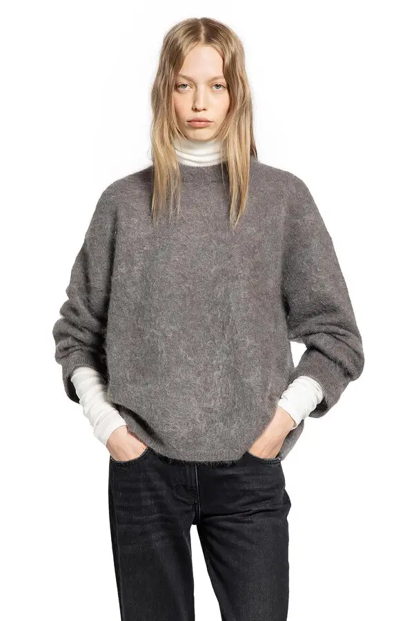 THE GARMENT Roma Boyfriend Sweater In Melange - Grey