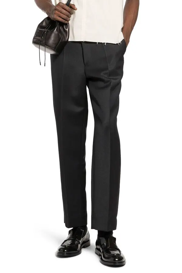 MAISON MARGIELA Belted Wool Twill Trousers