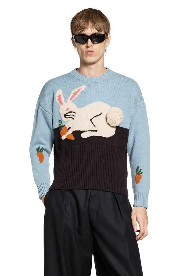 S.S.DALEY Hector Wool Intarsia Bunny Sweater