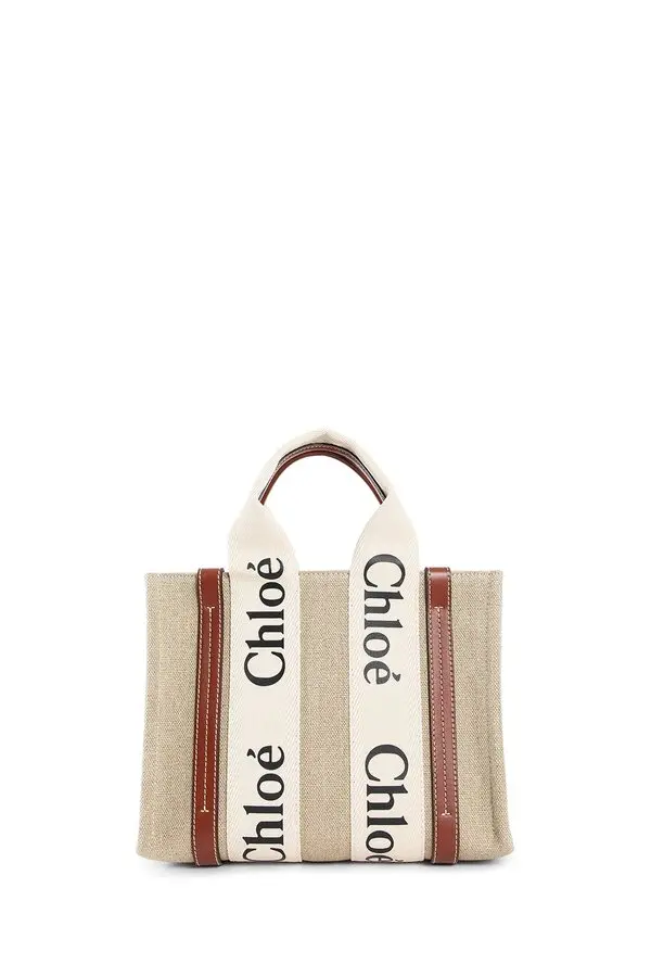 Chloé Woody Tote Bag - Beige