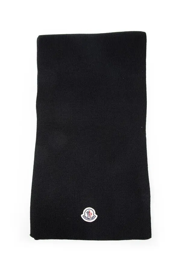 Moncler Wool Scarf - Black