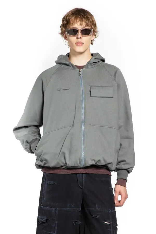 BRYAN JIMENEZ Double-layer Zip-up Hoodie