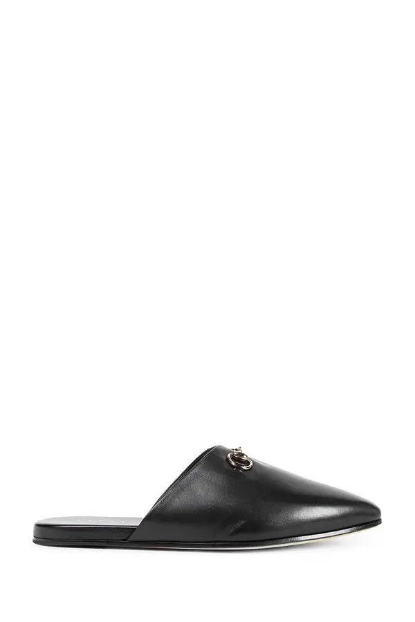 Gucci Nappa Leather Horsebit Mules
