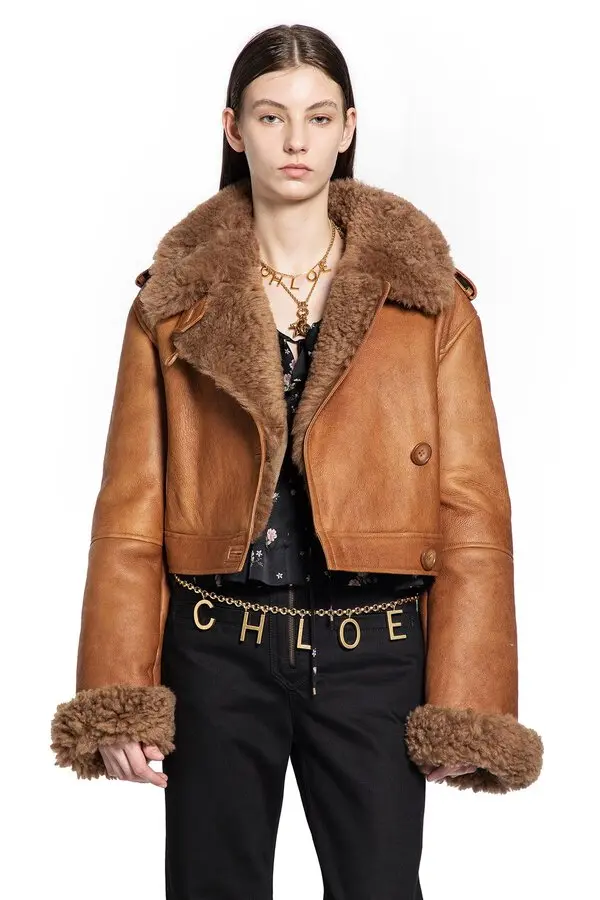 Chloé Cropped Shearling Jacket