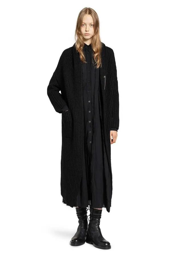 FORME D'EXPRESSION Wool Cashmere Knit Kimono Coat