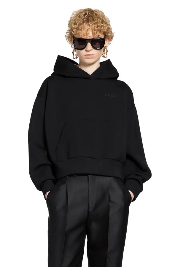 Gucci Double Viscose Jersey Hooded Sweatshirt