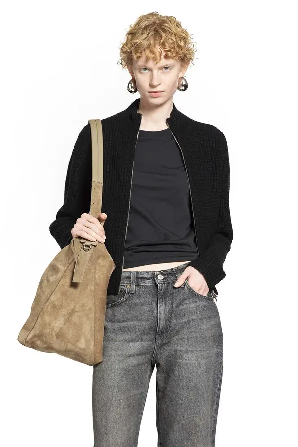 6397 High Neck Zip-up Sweatshirt In Extrafine Merino Wool