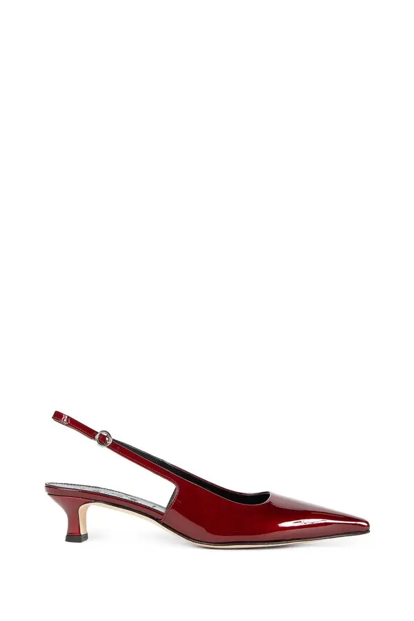 AeydĒ Catrina Patent Leather Slingback Pumps - Red