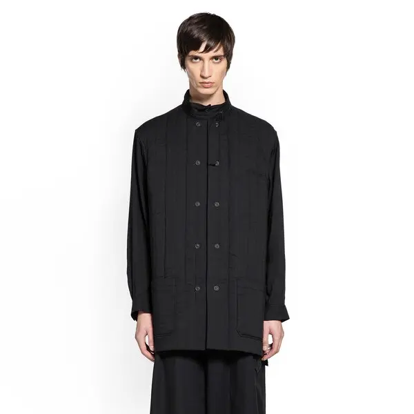 Yohji Yamamoto Padded Shirt Jacket - Black