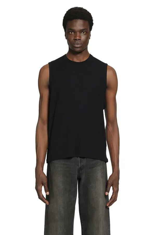 SSSTEIN Rib Wool Jersey Tank Top