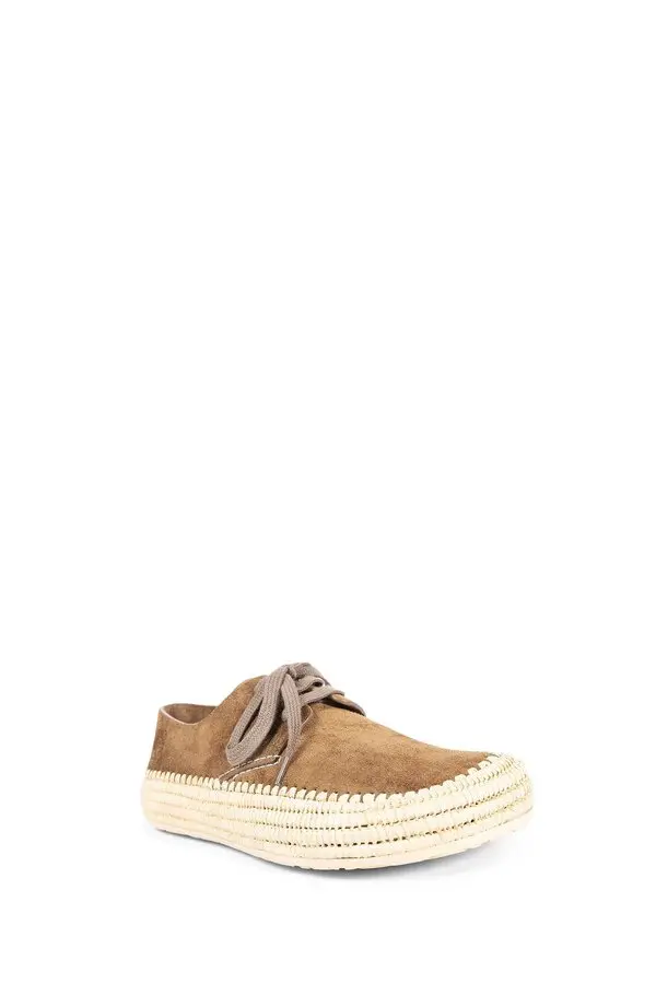 Loewe Rio Lace-up Flats In Suede