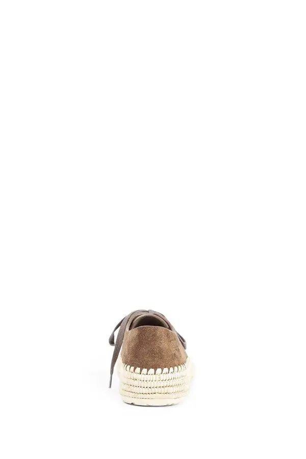 Loewe Rio Lace-up Flats In Suede