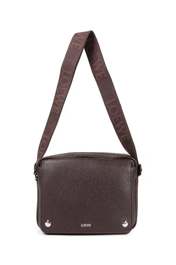 Loewe Medium Pebble Messenger Bag - Brown