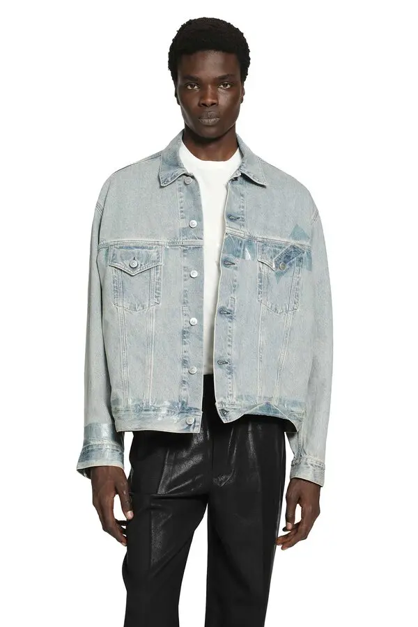 MAISON MARGIELA Taped Denim Jacket - Blue