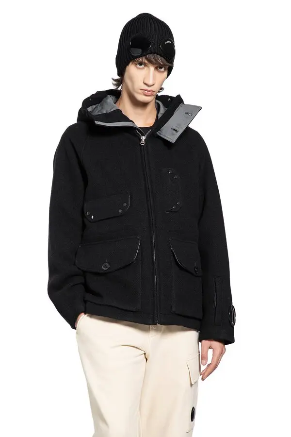 C.P. COMPANY Virgin Wool Jacket With Hood