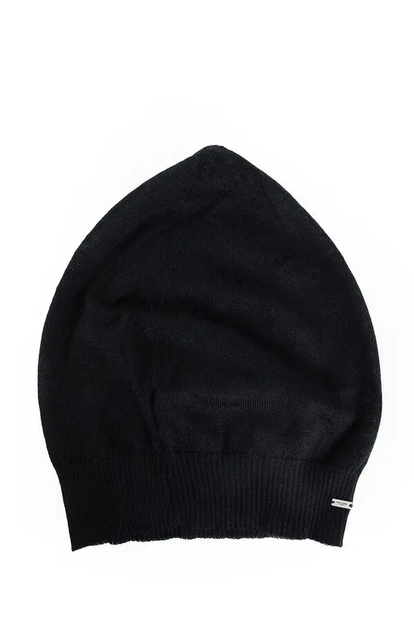 Saint Laurent Ribbed Cashmere Beanie - Black