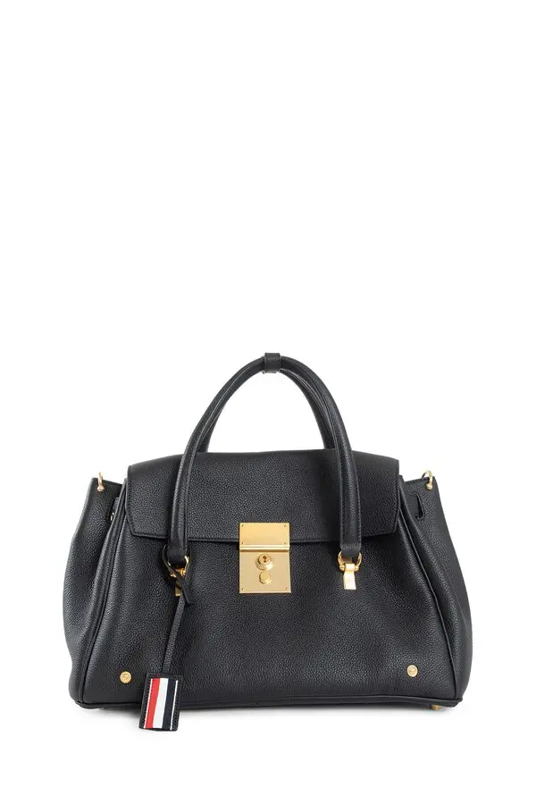 Thom Browne Pebble Grain Leather Luggage Bag