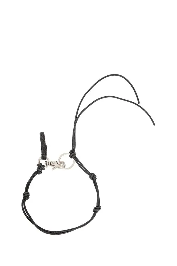 Our Legacy Ladon Leather Keyring - Black