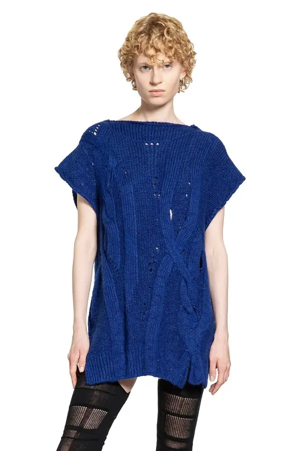HALOS Cable Knit Vest - Blue