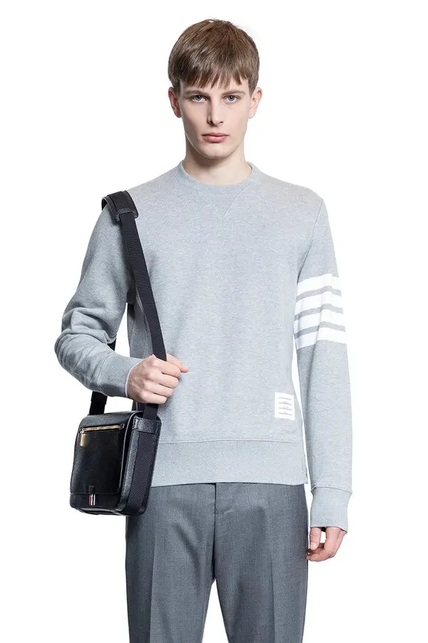 Thom Browne Loopback Jersey 4-bar Sweatshirt - Grey