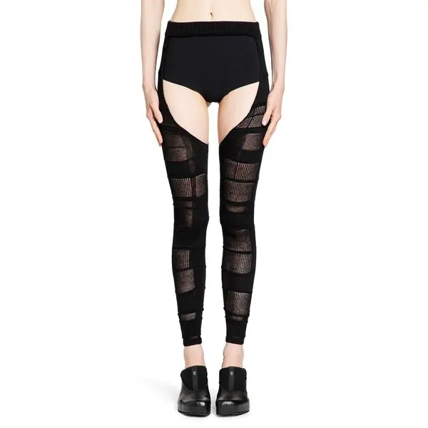 HALOS Checked Footless Tights - Black