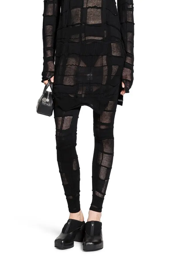 HALOS Checked Footless Tights - Black