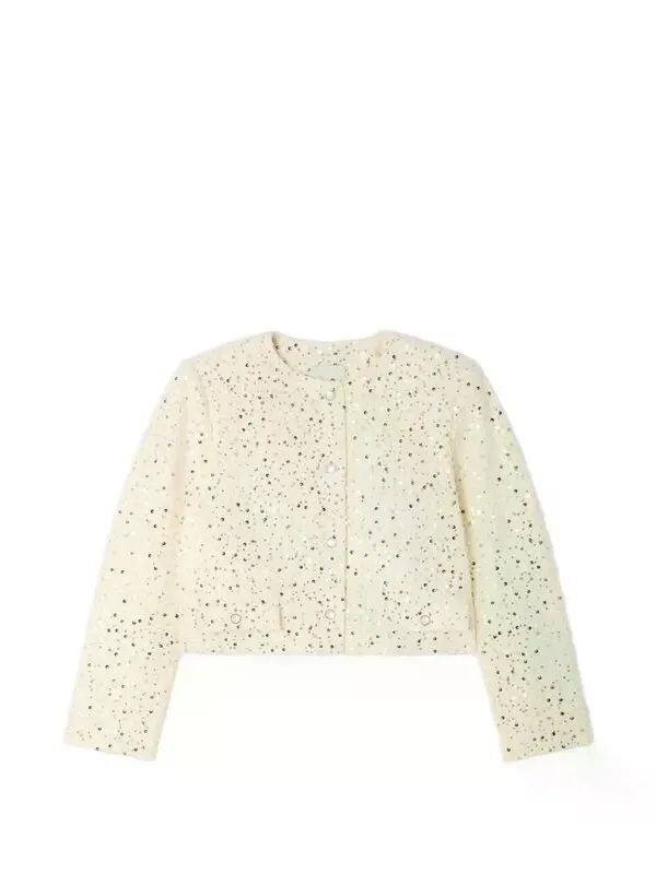 Sandro Sequin-embellished Cropped Jacket