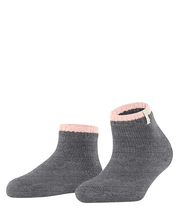 Falke Cosy Plush Ankle Socks With Wool And Alpaca Blend - Grey