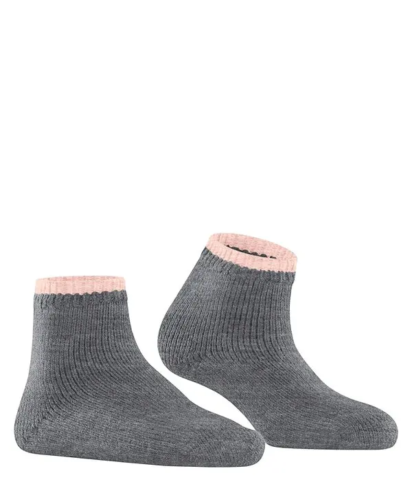 Falke Cosy Plush Ankle Socks With Wool And Alpaca Blend - Grey