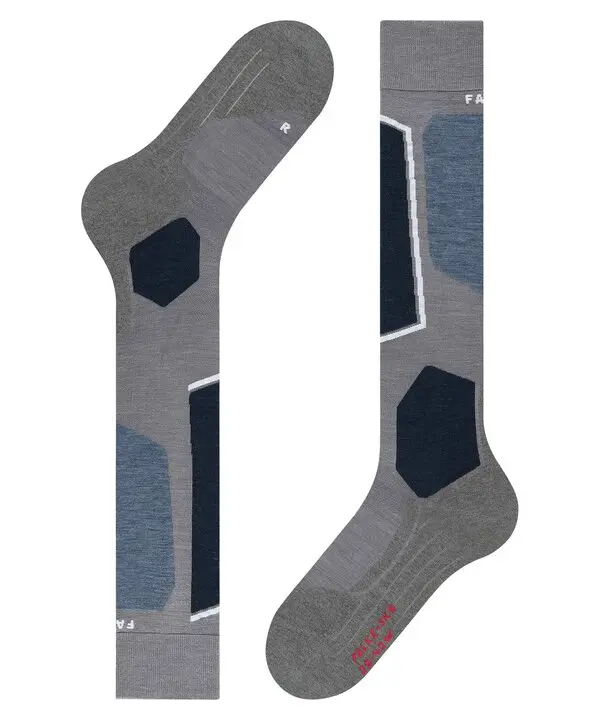 Falke Sk6 Pro Skiing Socks - Grey