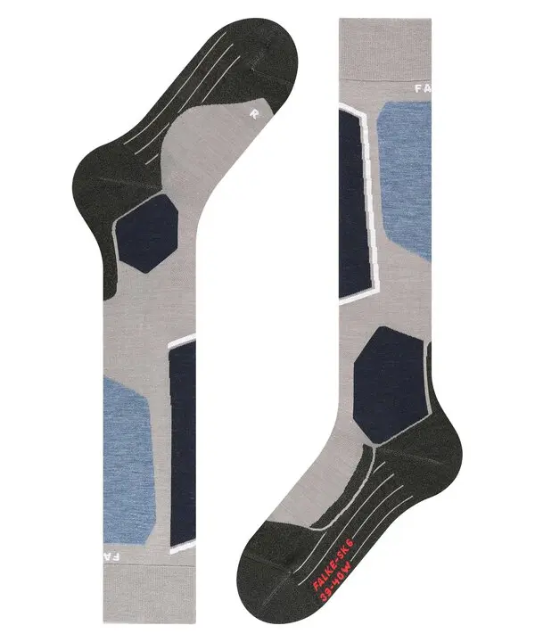 Falke Sk6 Pro Skiing Socks - Grey