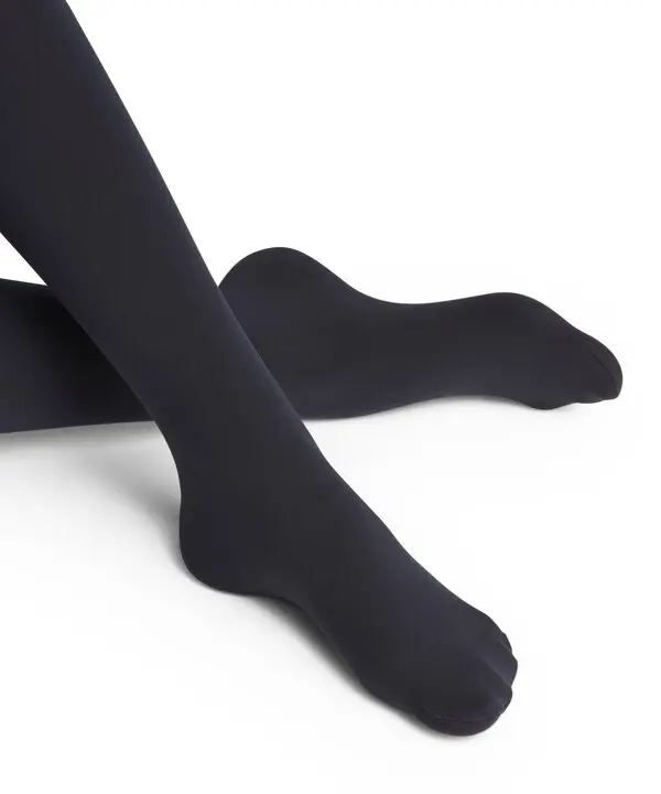 Falke Warm Deluxe 80 Denier Tights - Blue