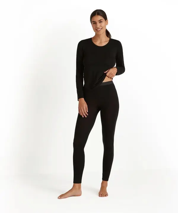 Falke Climawool Thermal Leggings - Black