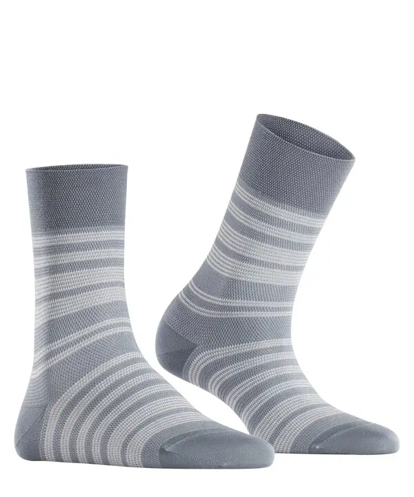 Falke Sunset Stripe Crew Socks - Grey