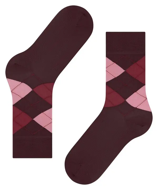 Falke Sensitive Argyle Dress Socks - Red