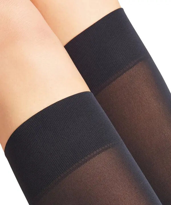 Falke Pure Matt 50 Den Knee High Stockings - Blue
