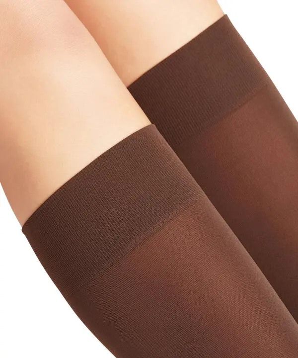 Falke Pure Matt 50 Knee-high Stockings - Brown