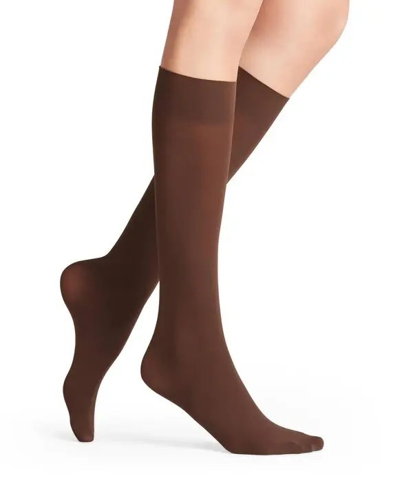 Falke Pure Matt 50 Knee-high Stockings - Brown