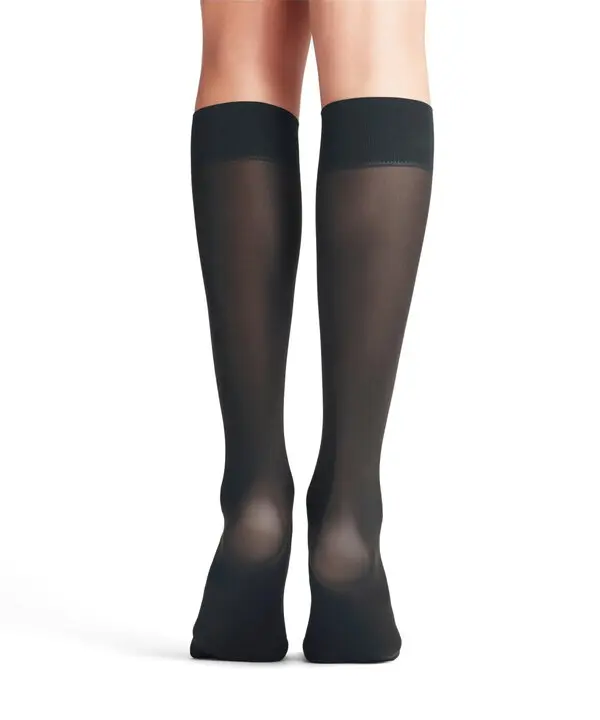 Falke Pure Matt 50 Den Knee High Stockings - Grey